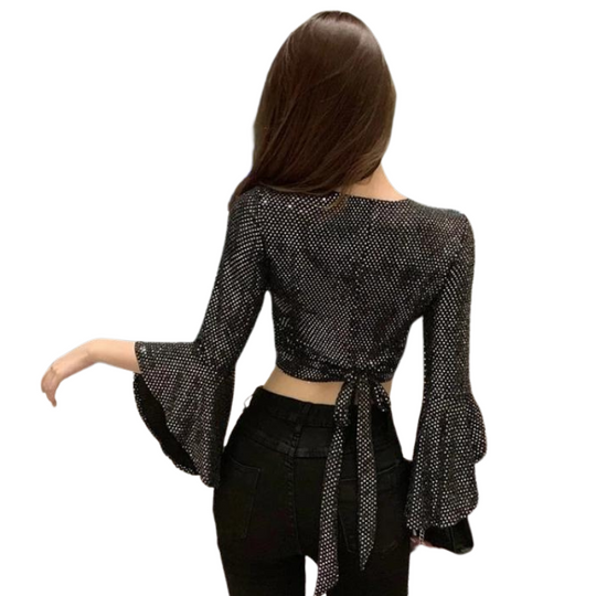 Haut Paillette Femme | Strass Paillettes – Strass-Paillettes